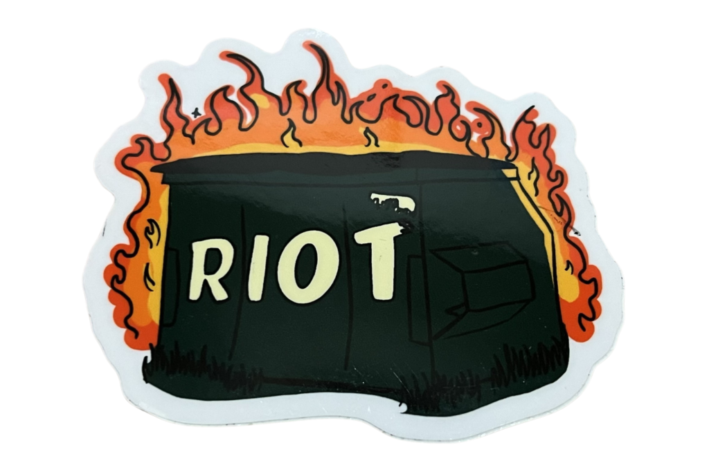 'Dumpster Fire' Sticker - Midnight Riot